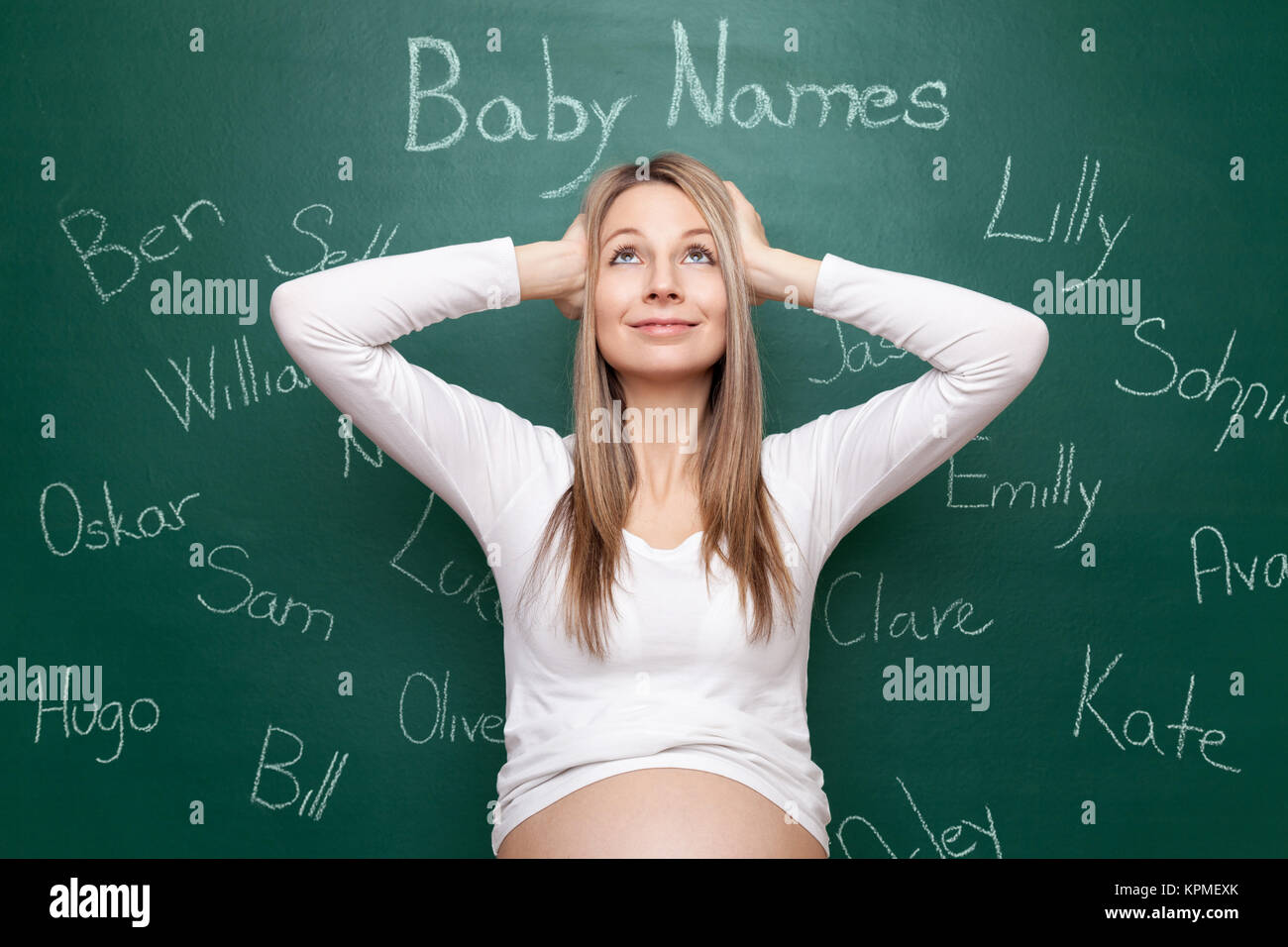 Choosing the right name for you baby Stock Photo - Alamy
