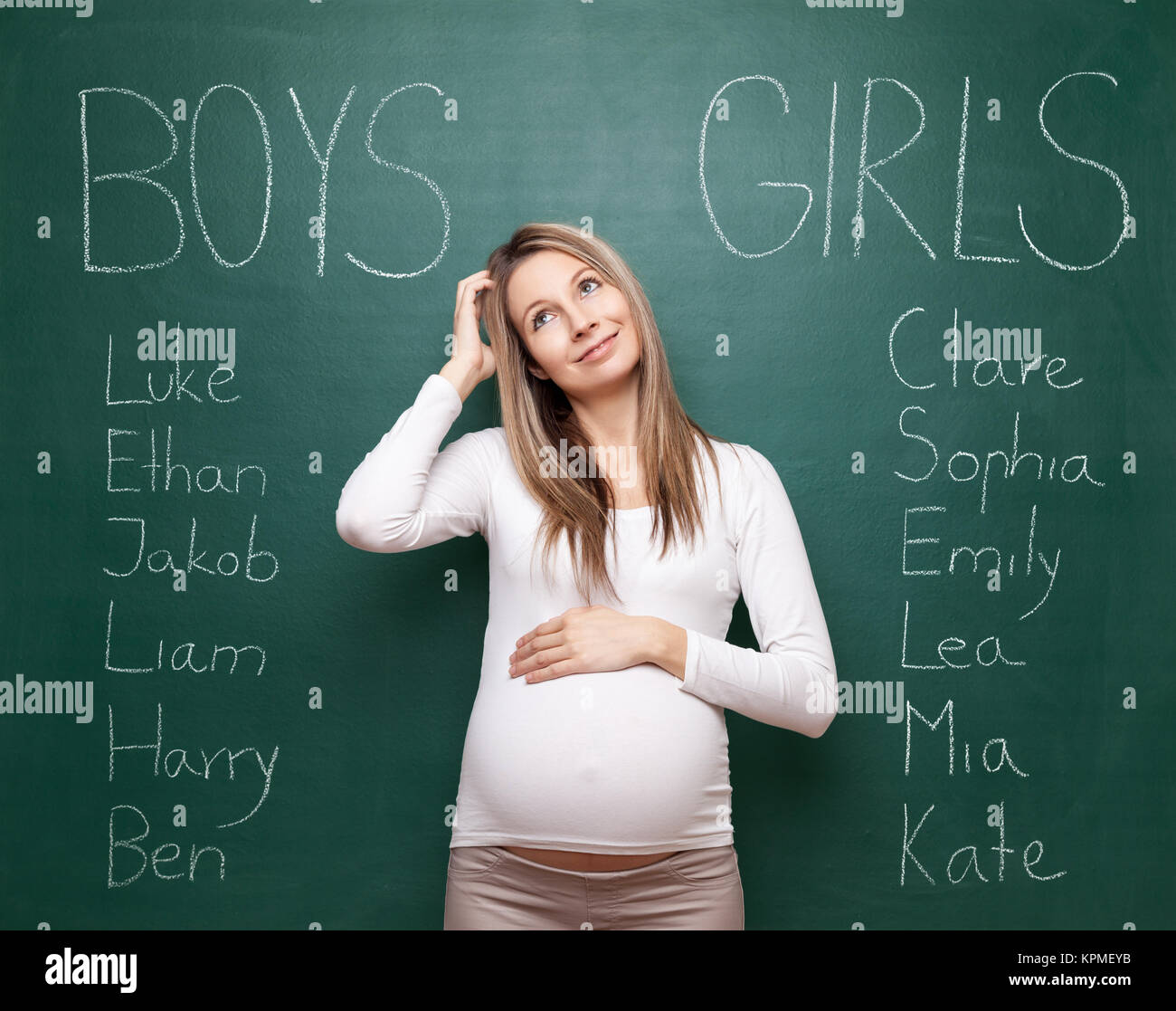 Choosing the right name for you baby Stock Photo - Alamy
