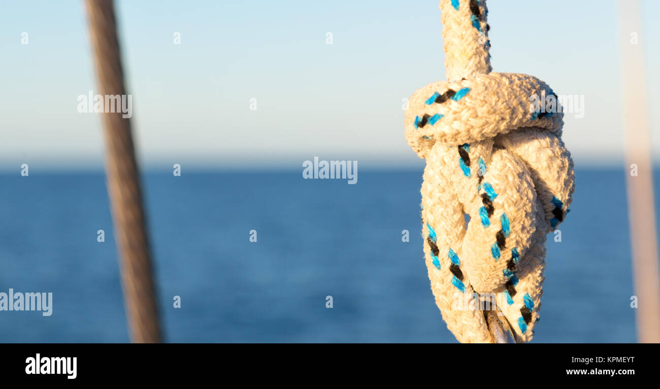 in australian catamaran a old rope in the sky like abstract concept ...
