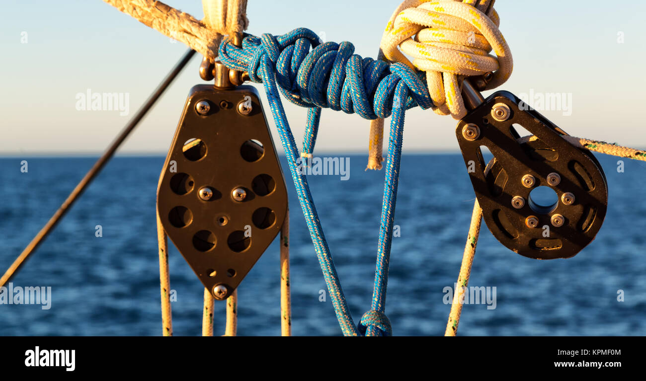 in australian catamaran a old rope in the sky like abstract concept ...