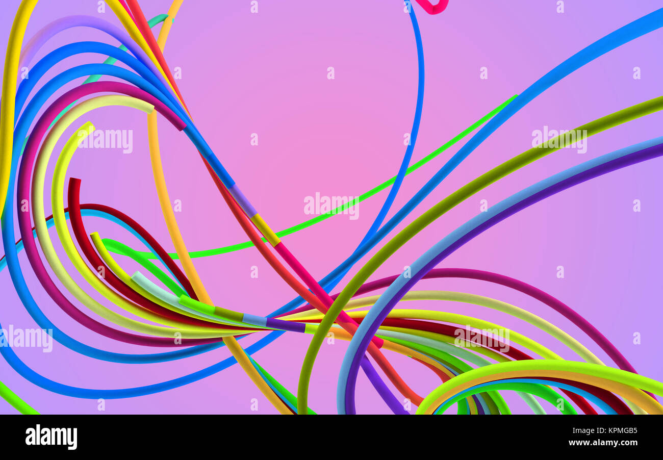 Moving colorful lines of abstract background Stock Photo - Alamy
