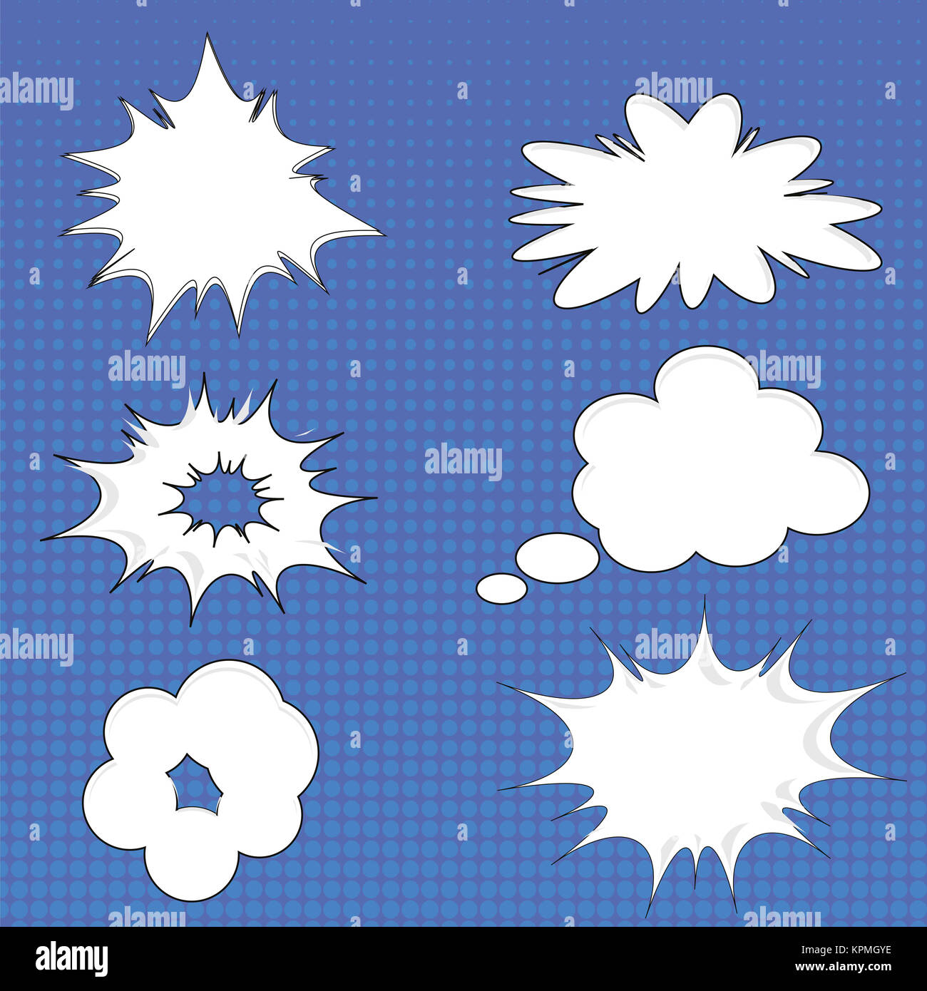 Set of Different Speech Bubbles Stock Photo - Alamy