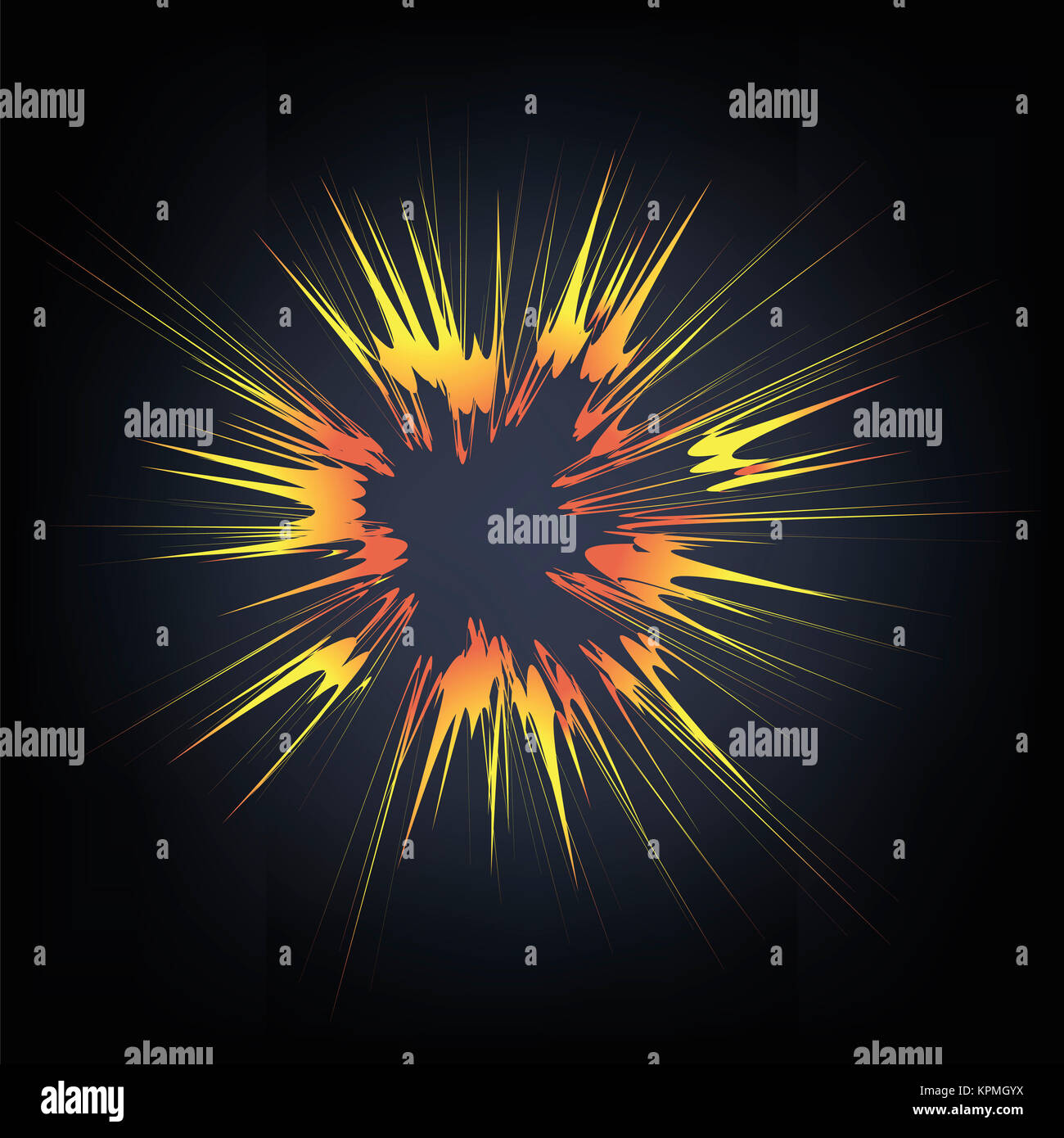 Explode Flash, Cartoon Explosion Stock Photo - Alamy