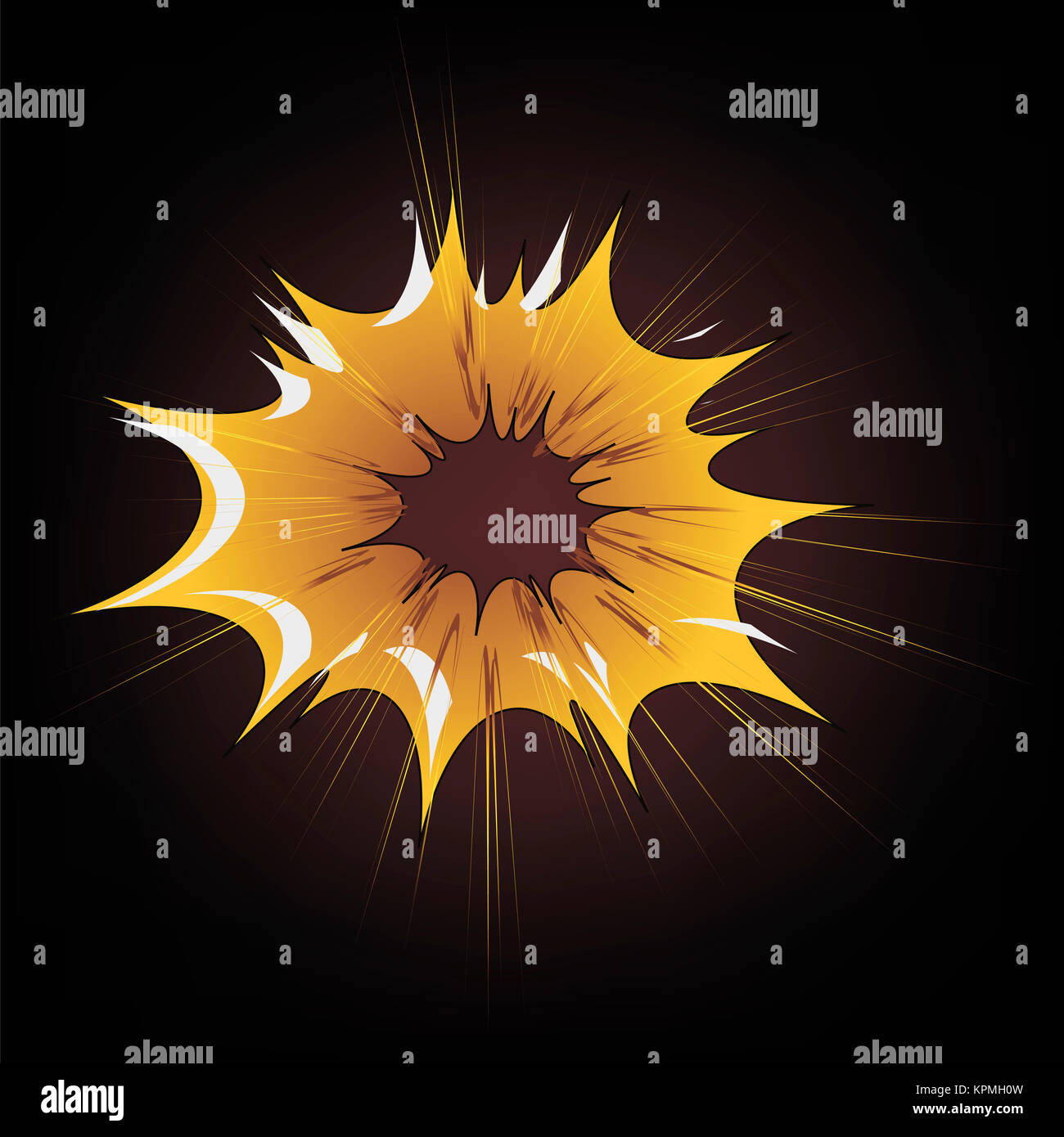 Explode Flash, Cartoon Explosion Stock Photo - Alamy