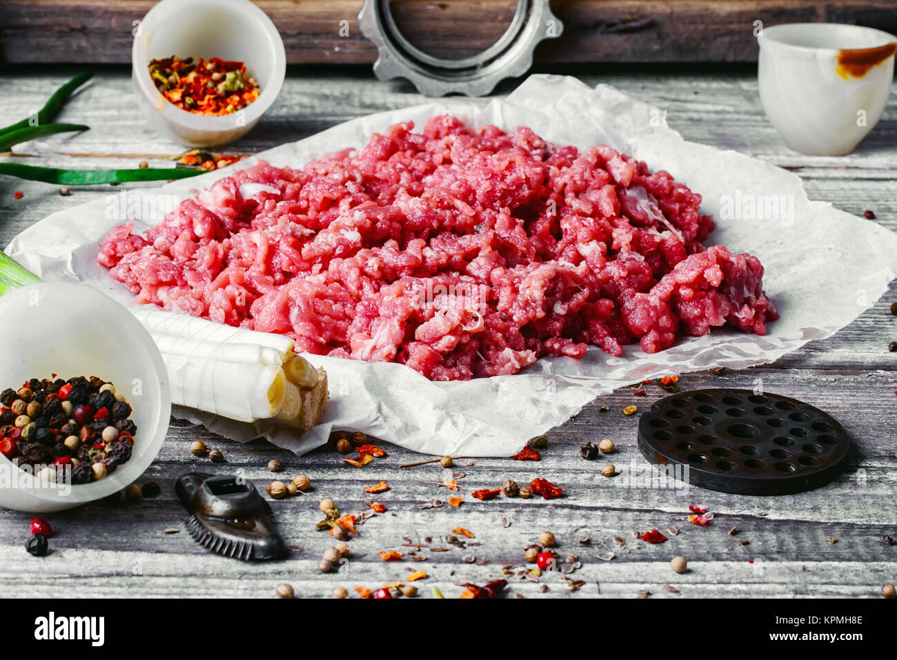 Raw minced beef Stock Photo - Alamy