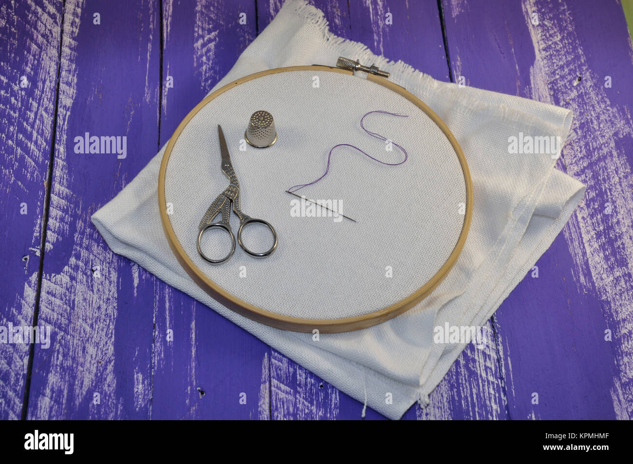 Items for embroidery Stock Photo - Alamy