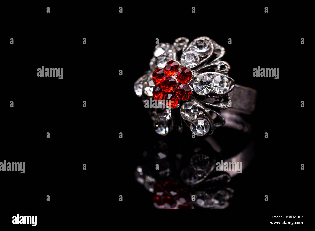 Silver ring black glass hi-res stock photography and images - Alamy