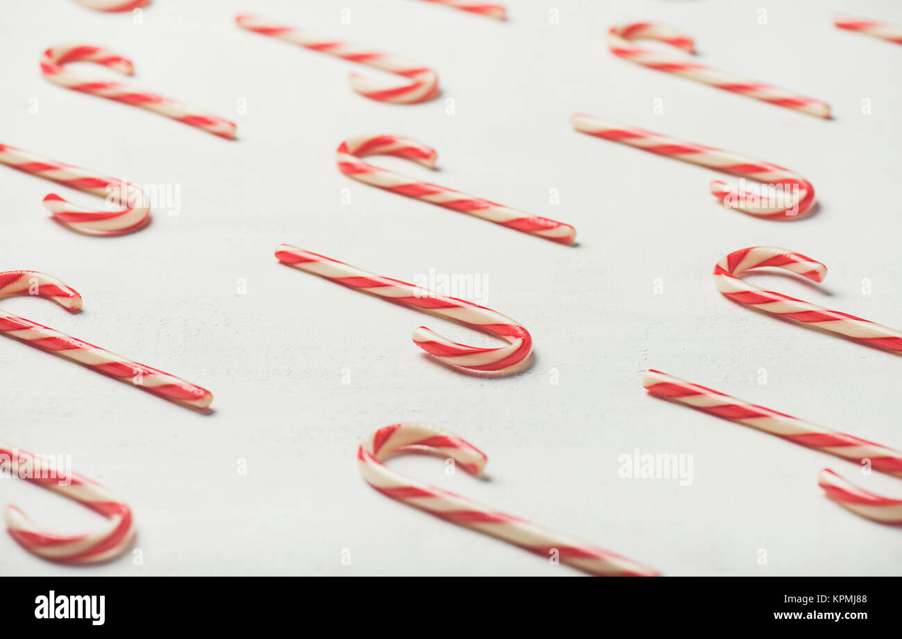 Christmas holiday candy cane pattern, texture and background, selective ...