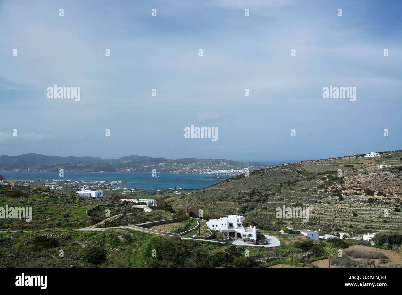 Parikia ist eine Hafenstadt im Norden der griechischen Insel Paros auf ...