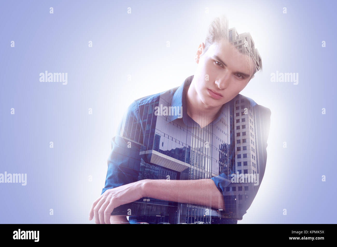 Nice handsome man looking at you Stock Photo - Alamy