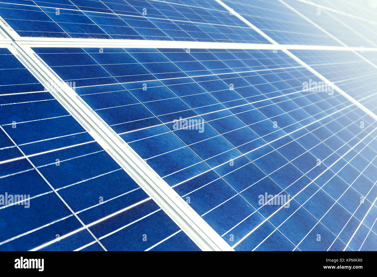 Solar panel in blue Stock Photo - Alamy
