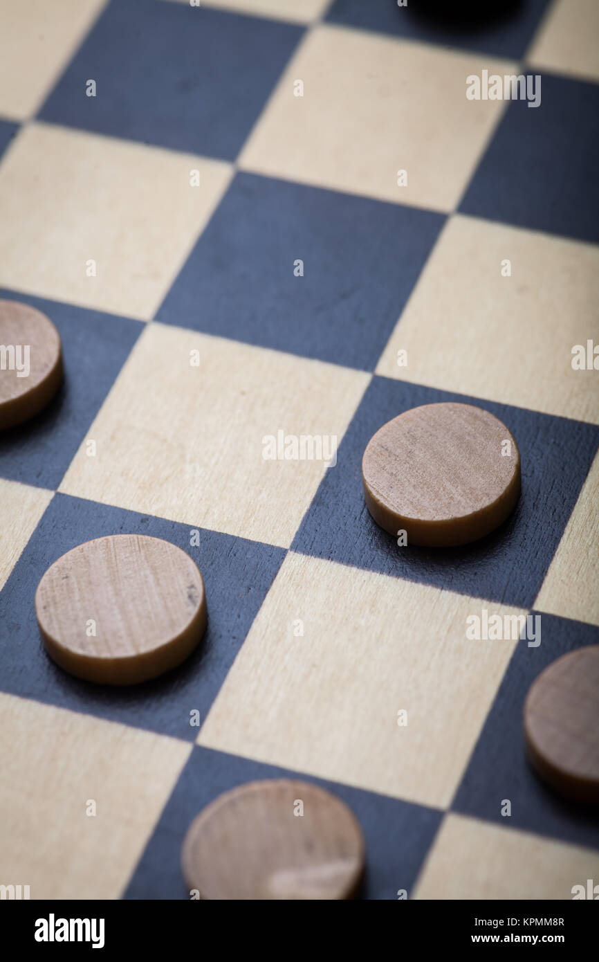 Checkers game detail Stock Photo - Alamy