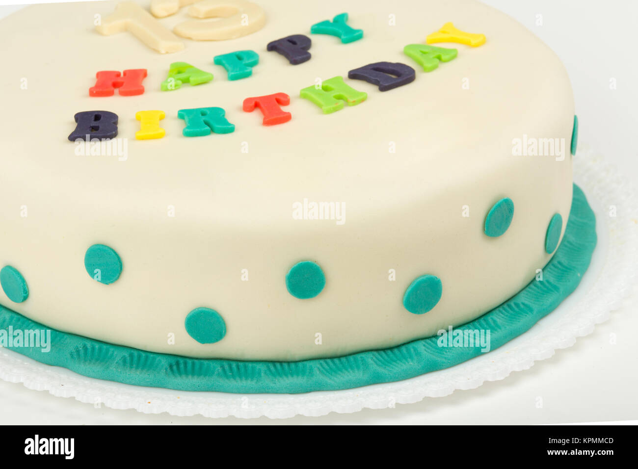 birthday cake with text happy birthday Stock Photo - Alamy