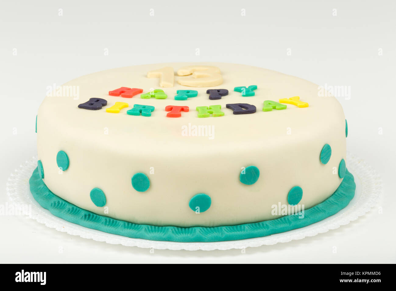 birthday cake with text happy birthday Stock Photo - Alamy