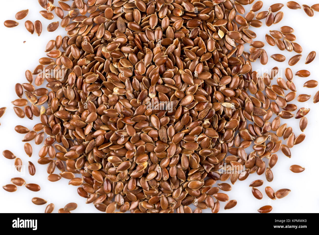 flax seeds isolated on white Stock Photo - Alamy