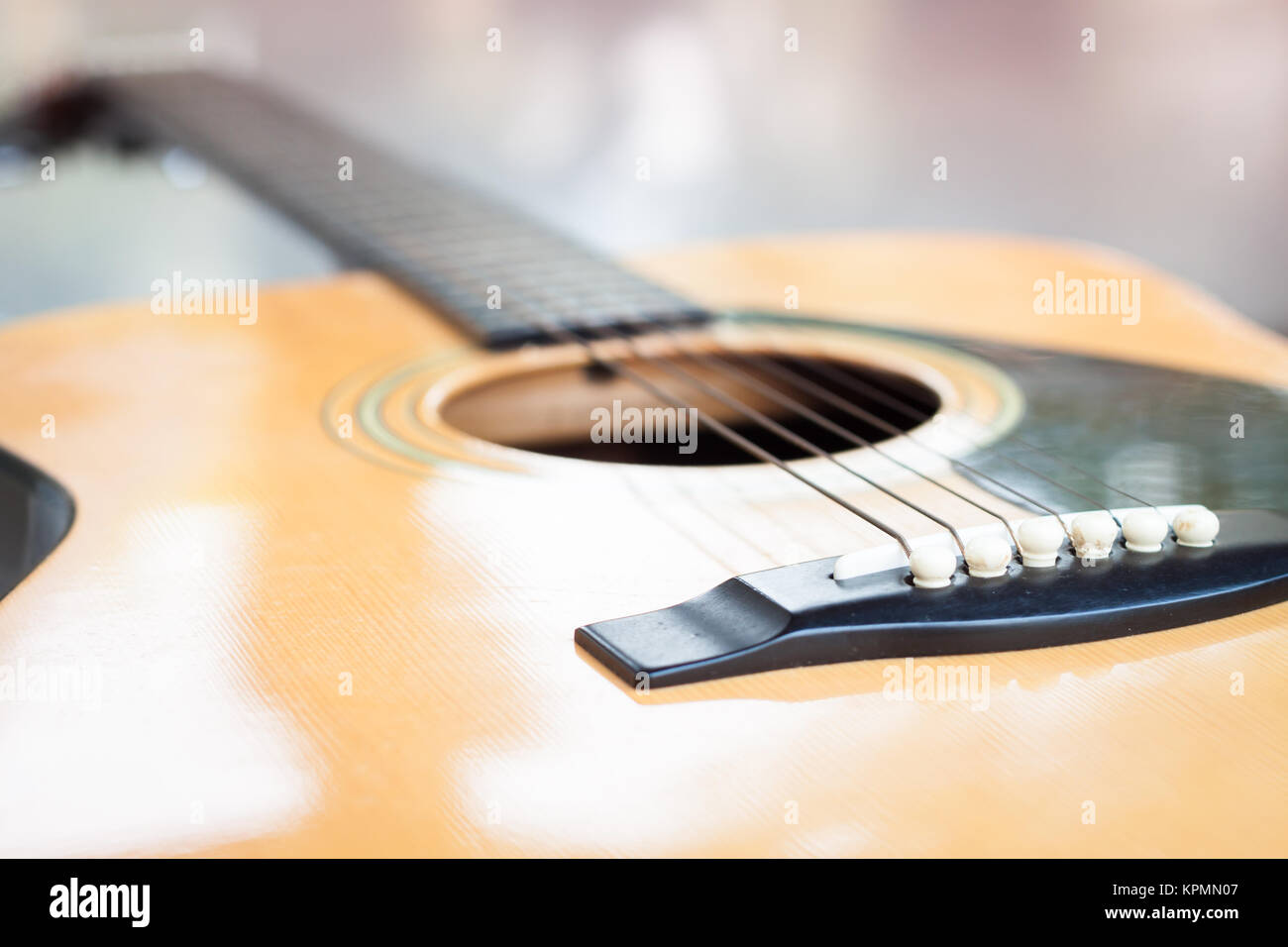 Close up acoustic guitar detail Stock Photo - Alamy