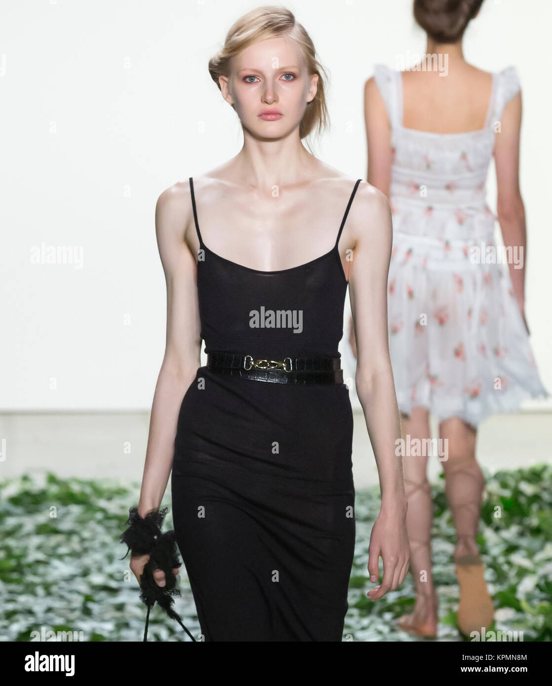 NEW YORK, NY - September 07, 2017: Leah Rodl walks the runway at the ...
