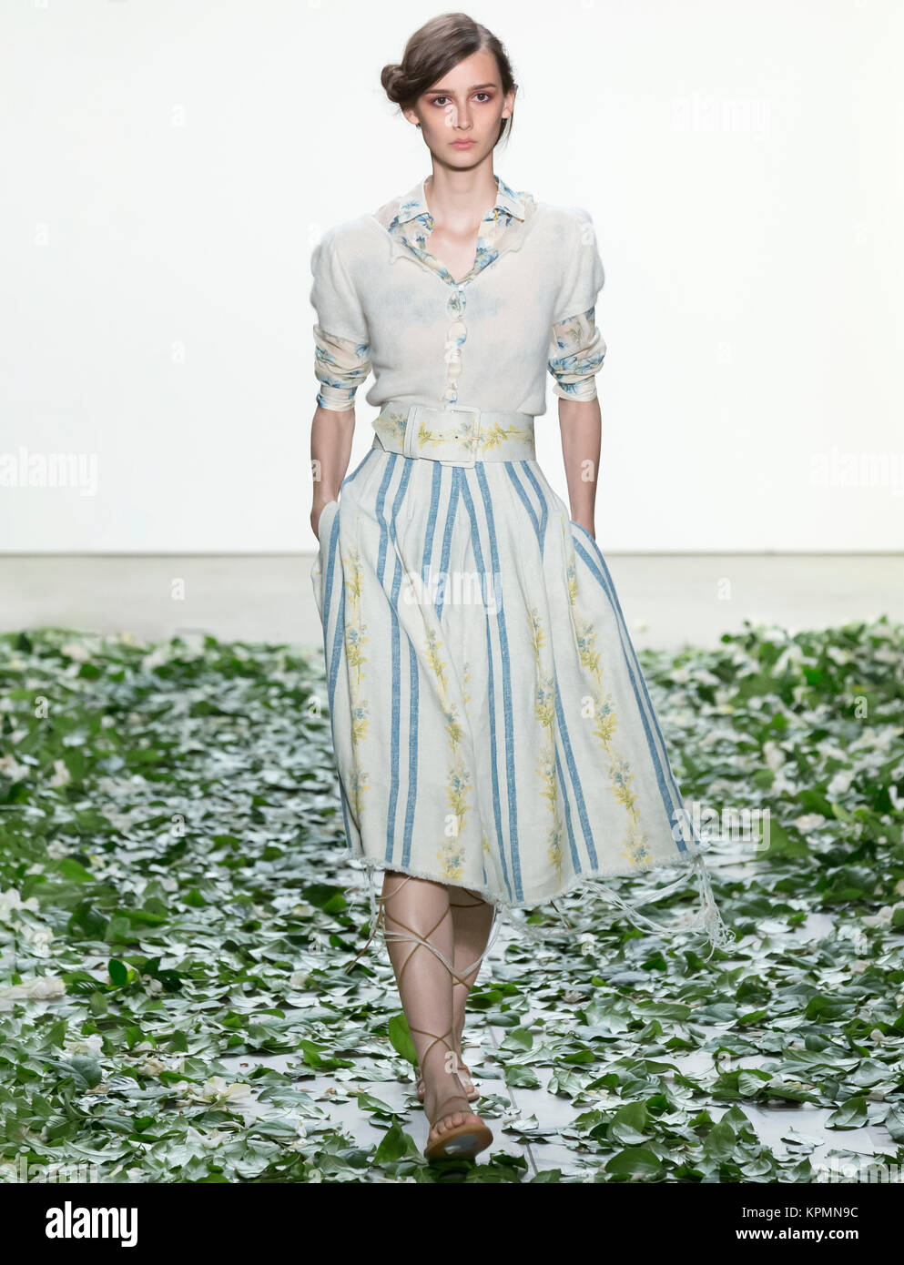NEW YORK, NY - September 07, 2017: Liv Mason Pearson walks the runway ...