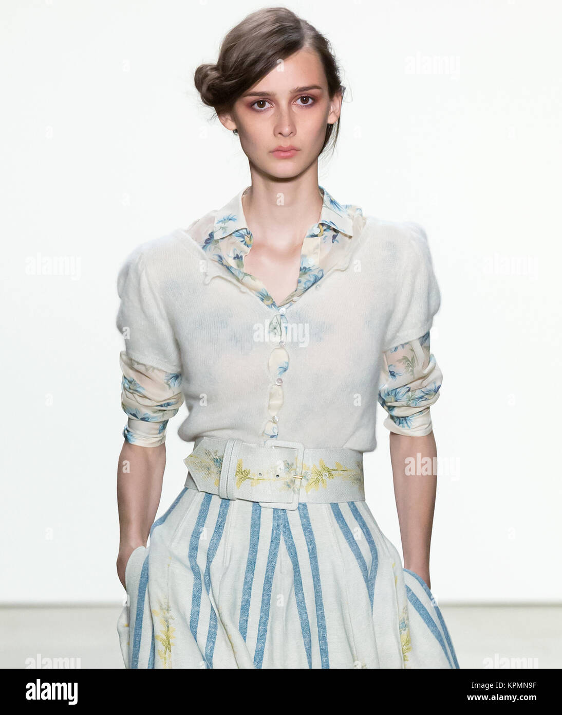NEW YORK, NY - September 07, 2017: Liv Mason Pearson walks the runway ...