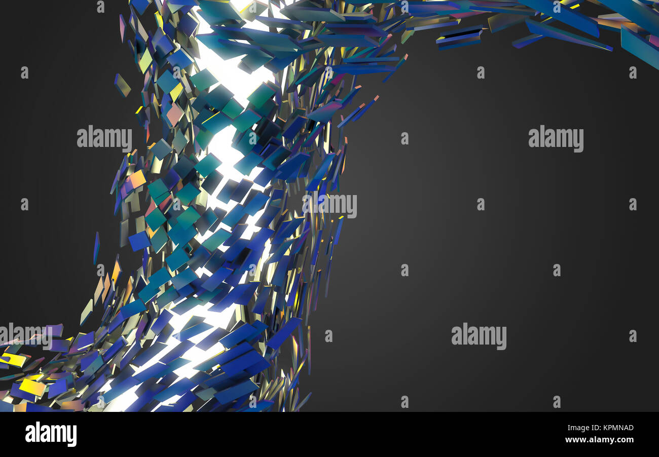 Abstract 3d rendering of chaotic structure Stock Photo - Alamy