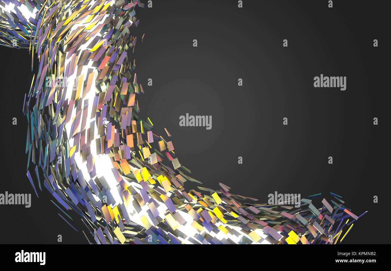 Abstract 3d rendering of chaotic structure Stock Photo - Alamy