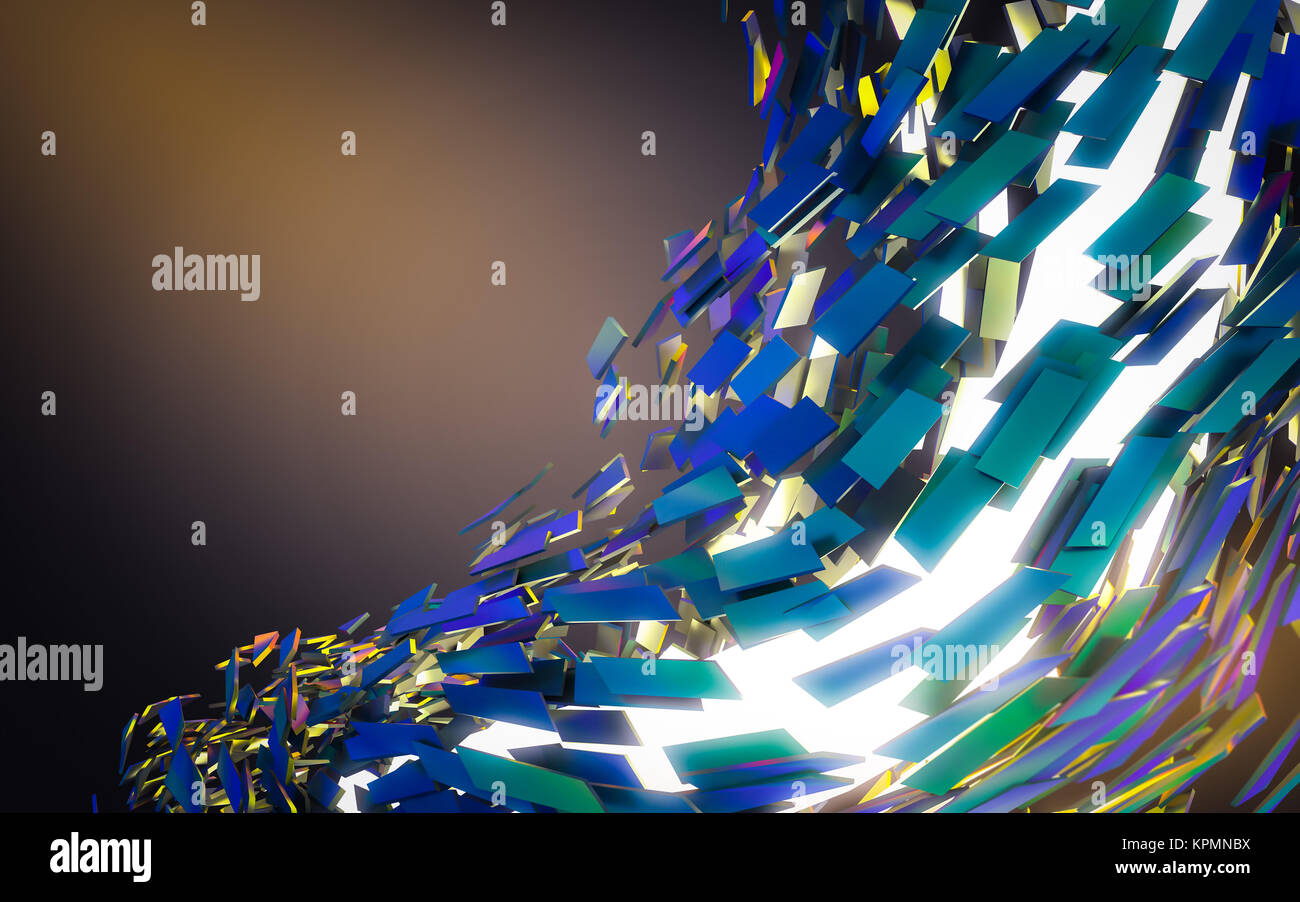 Abstract 3d rendering of chaotic structure Stock Photo - Alamy