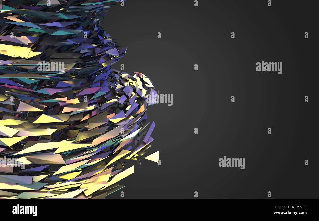 Abstract 3d rendering of chaotic structure Stock Photo - Alamy