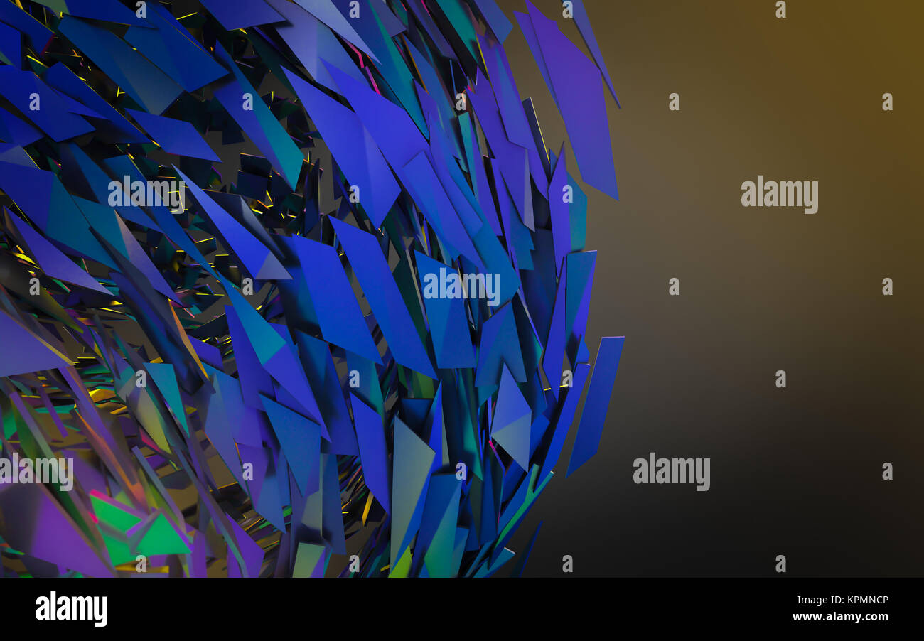 Abstract 3d rendering of chaotic structure Stock Photo - Alamy