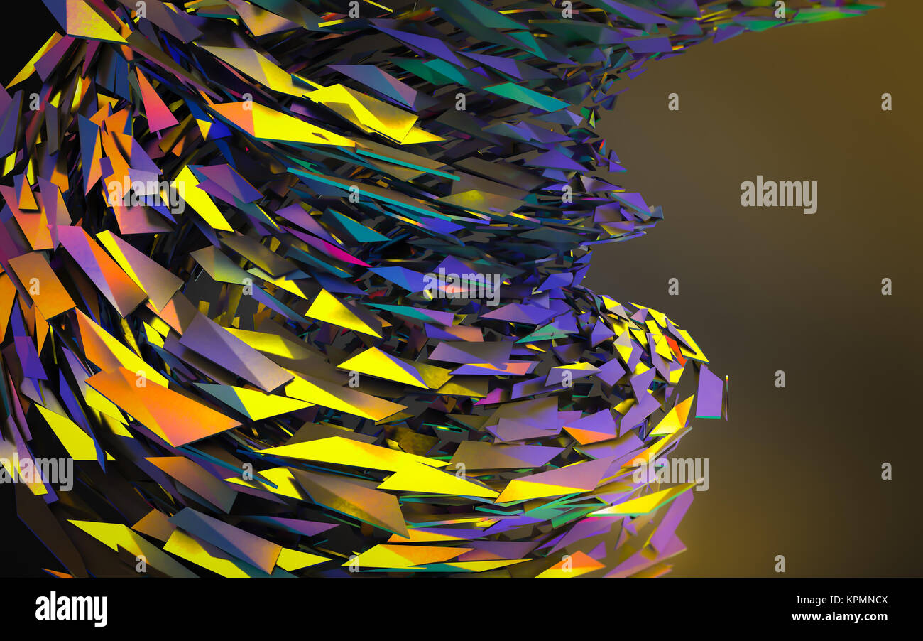 Abstract 3d rendering of chaotic structure Stock Photo - Alamy