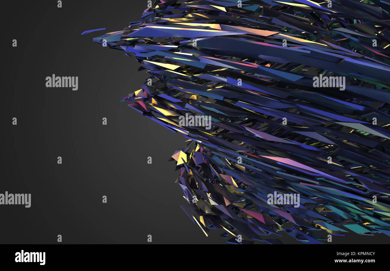 Abstract 3d rendering of chaotic structure Stock Photo - Alamy