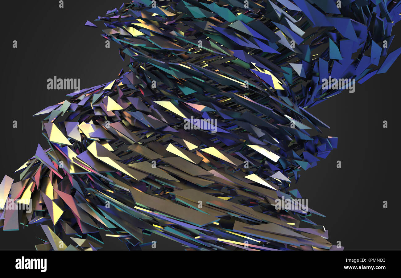 Abstract 3d rendering of chaotic structure Stock Photo - Alamy