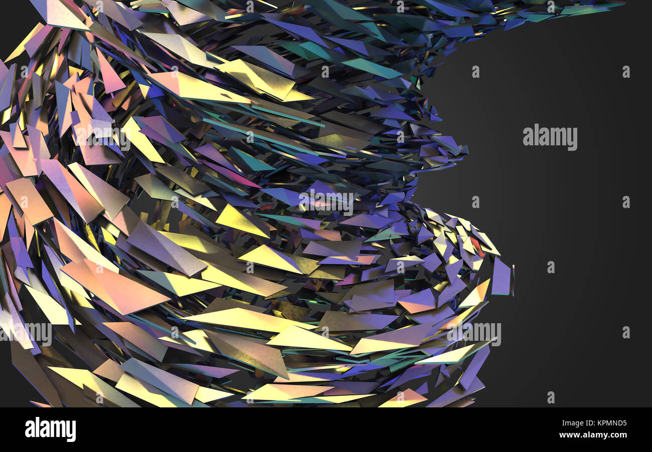 Abstract 3d rendering of chaotic structure Stock Photo - Alamy