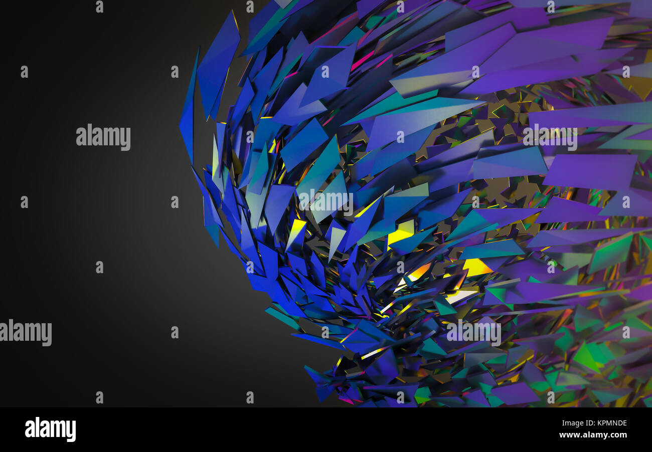 Abstract 3d rendering of chaotic structure Stock Photo - Alamy