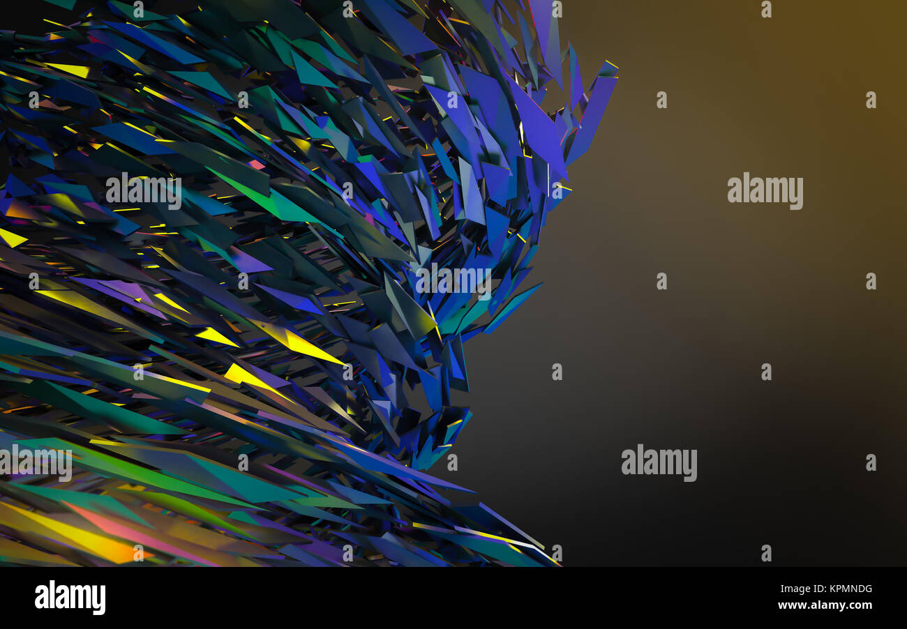 Abstract 3d rendering of chaotic structure Stock Photo - Alamy