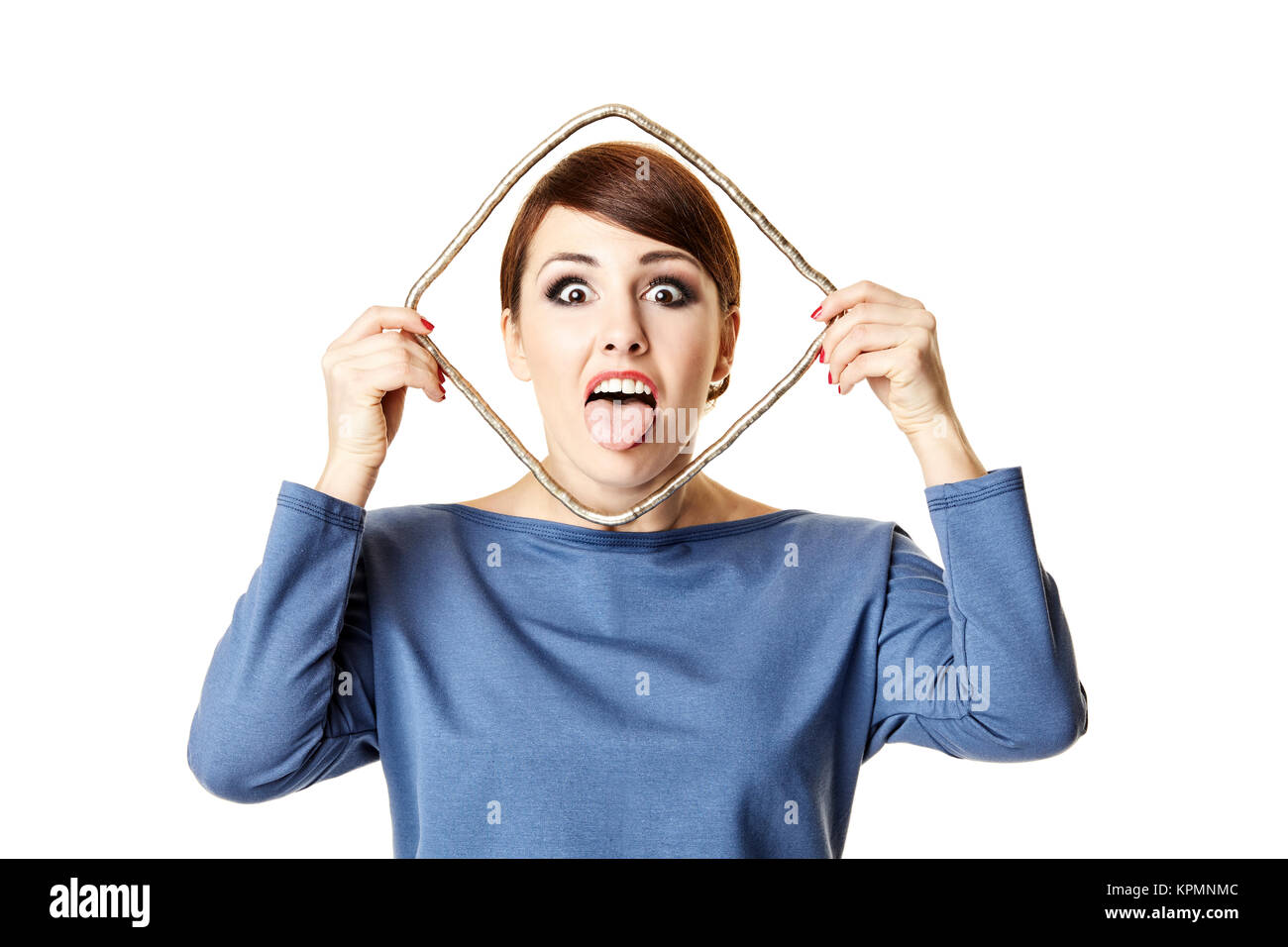 Making a face Stock Photo - Alamy