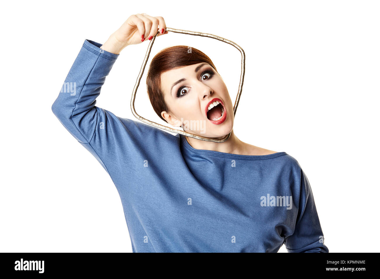 Making a face Stock Photo - Alamy