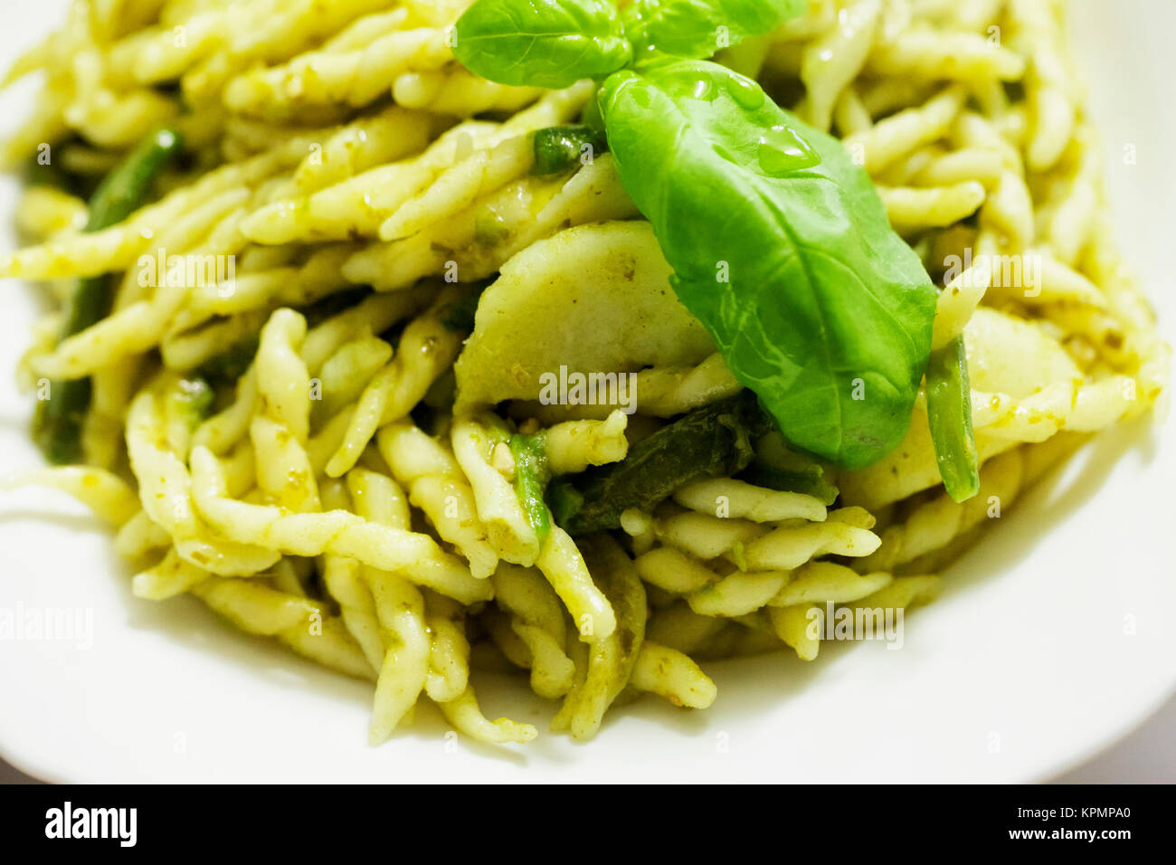 Pasta alla ligure Stock Photo - Alamy