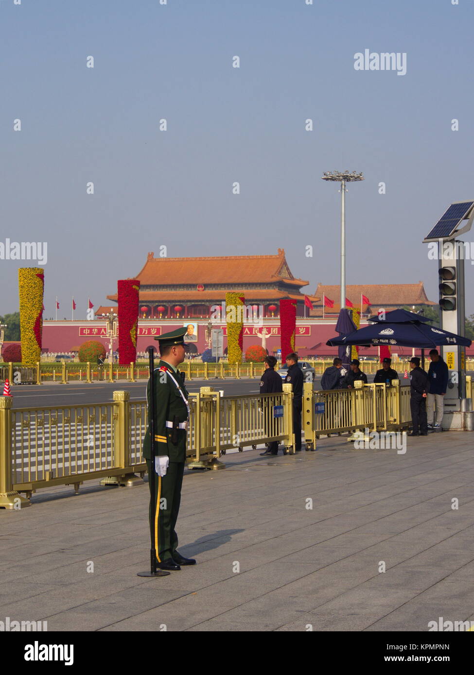 The Chinese Security Guard at Tian an men Square.Travel in Beijing City ...