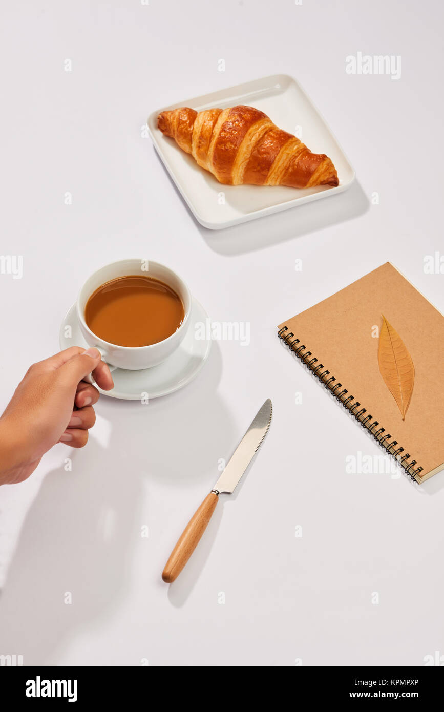 Male hand white cup hi-res stock photography and images - Alamy