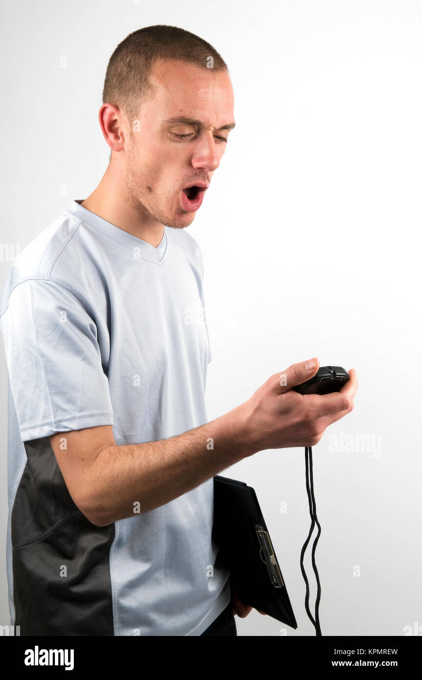 Sports coach shouting hi-res stock photography and images - Alamy