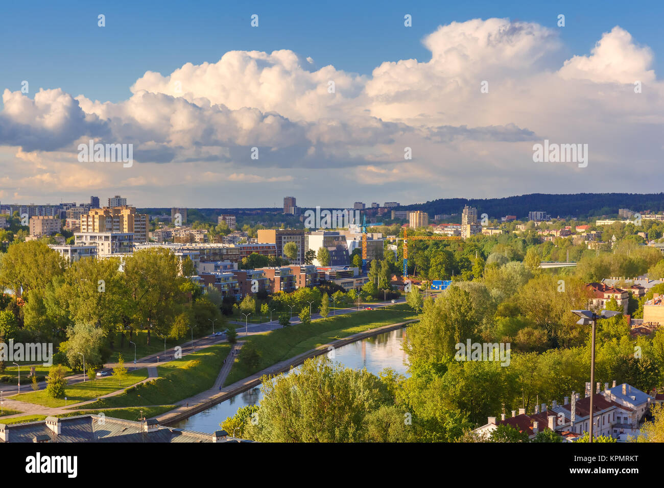 Cityscape of Vilnius, Lithuania. View from the Gediminas' Tower Stock ...