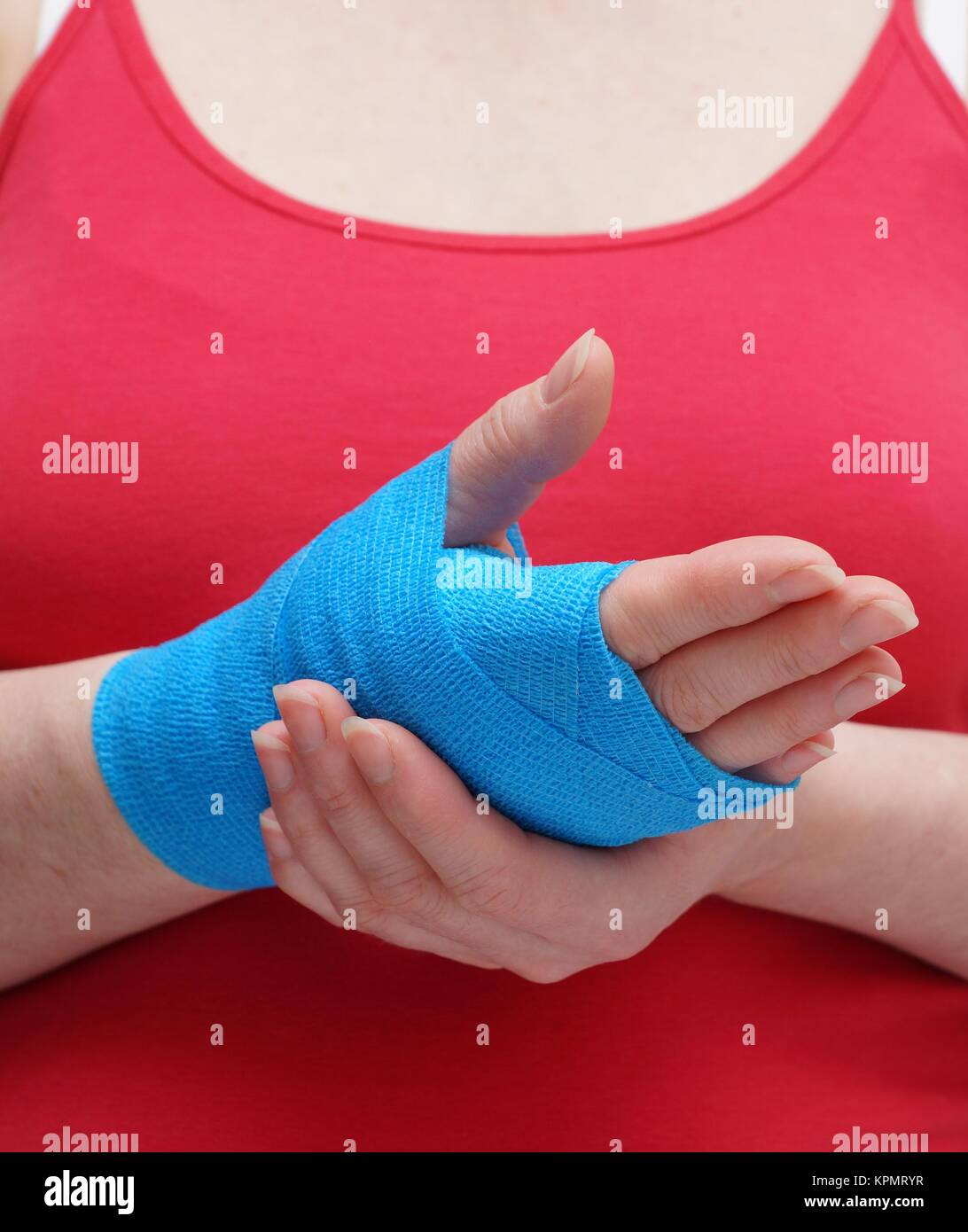 woman hand and bandage Stock Photo - Alamy