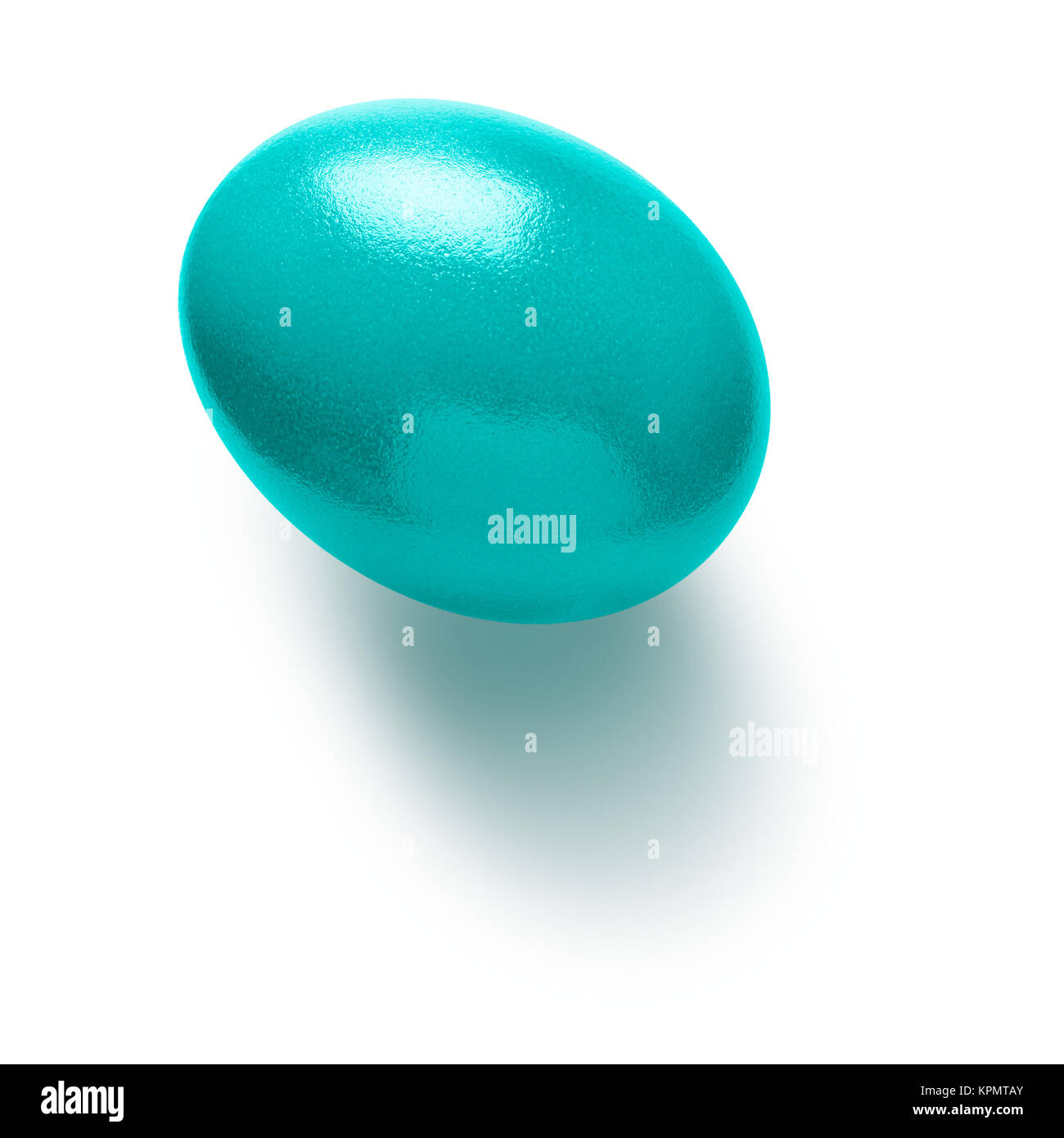 Blue painted easter egg isolated on white background. Object with clipping path Stock Photo - Alamy