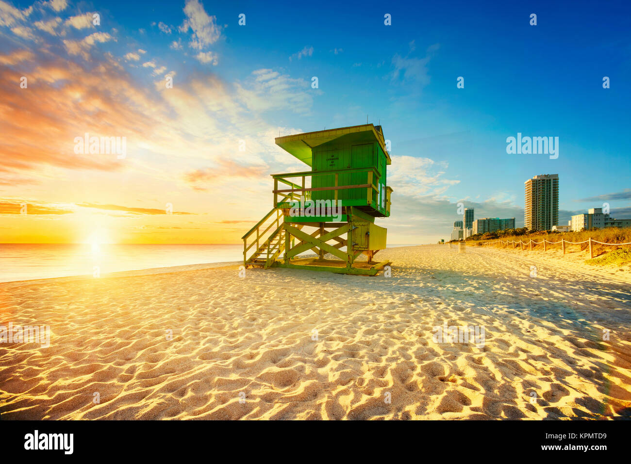 Miami beach lookout tower hi-res stock photography and images - Alamy