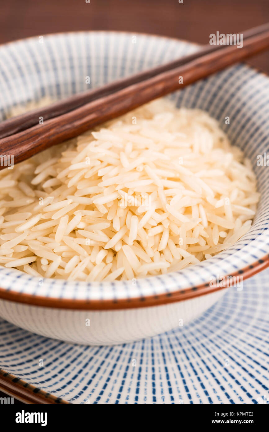 basmati rice in a bowl Stock Photo - Alamy