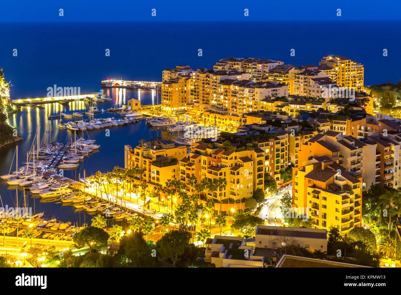 Fontvieille Monaco Harbor Stock Photo - Alamy