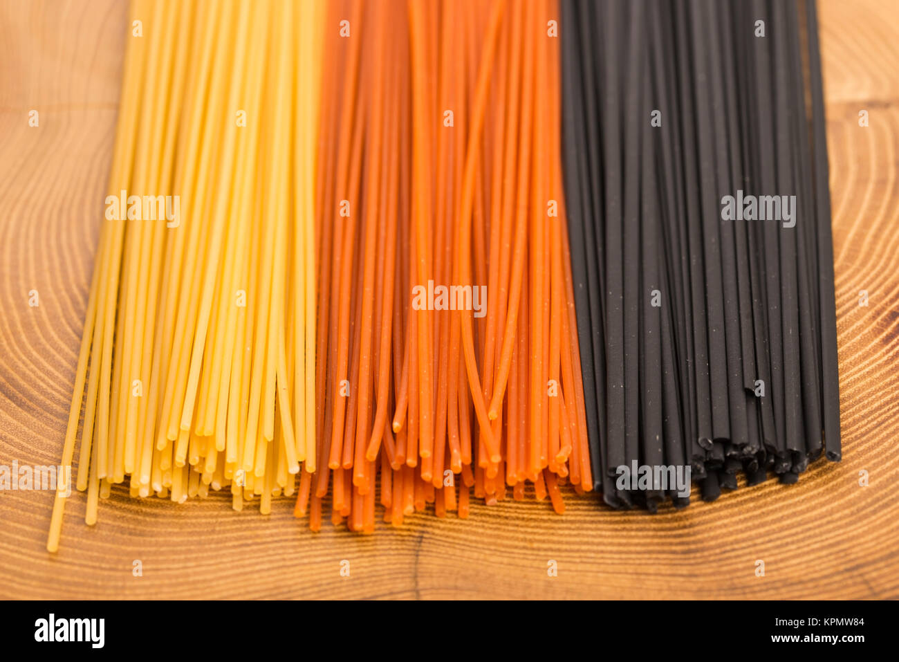 three colour pasta Stock Photo - Alamy