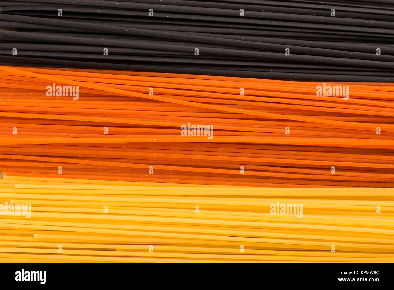 three colour pasta Stock Photo - Alamy