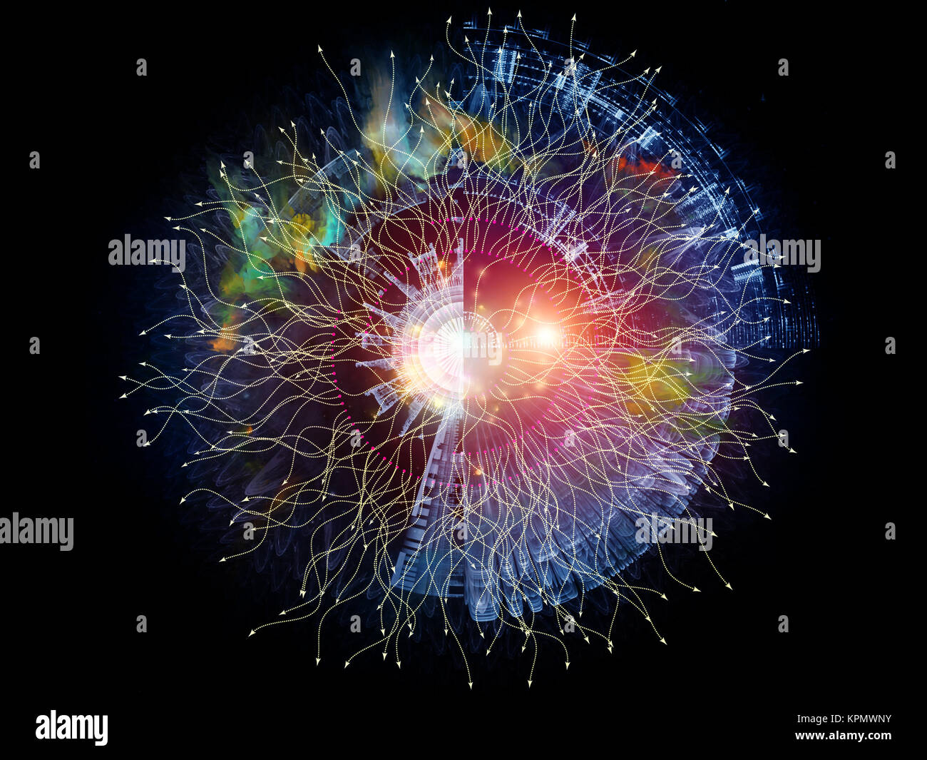 Virtual Life of Abstract Visualization Stock Photo - Alamy