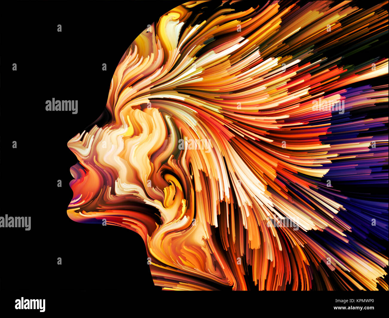 Mind Painting Abstraction Stock Photo - Alamy